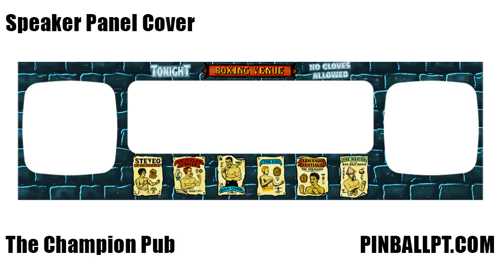SPEAKER PANEL COVERS – Pinball PT