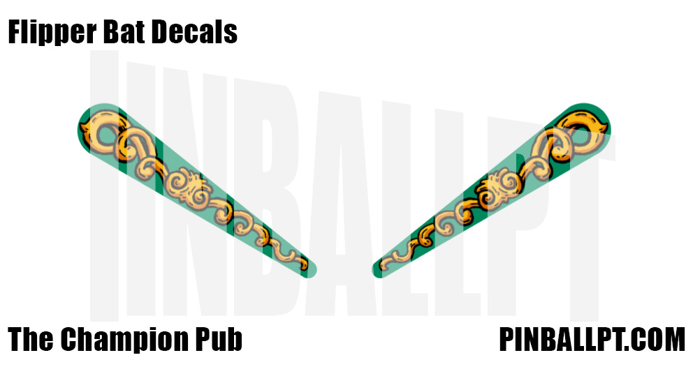 FLIPPER BAT DECALS – Pinball PT
